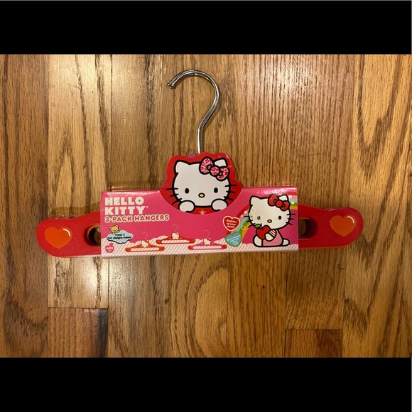 Other | Nwt Hello Kitty Wooden Hangers Set Of 3 New | Poshmark